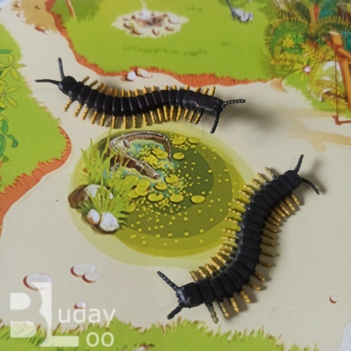 Jual Mainan Miniatur Hewan Lipan Kelabang 7 cm Hewan Serangga Animal ...