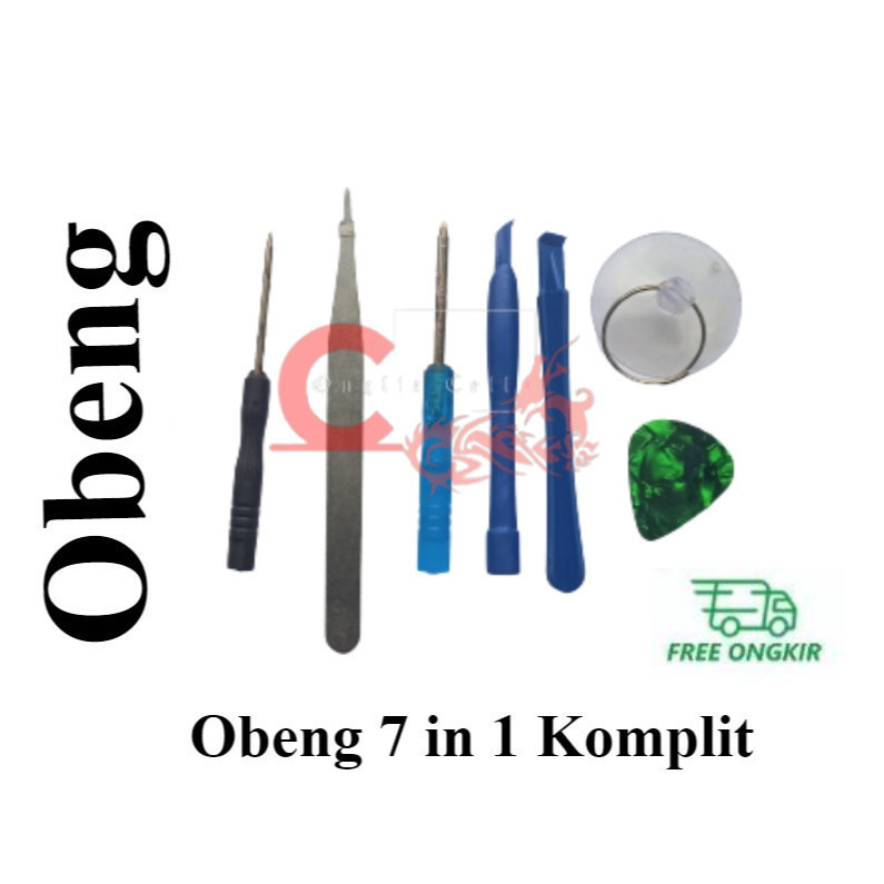 Jual ALAT TOOLS 7 in 1 opening tools kit set obeng pembuka hv iphone ...