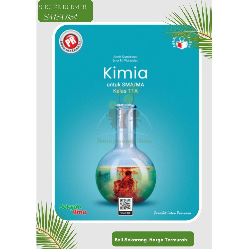 Jual Buku Pr/Lks Kimia Kelas 11/XI SMA/Ma Semester 1 Kurikulum Merdeka Intan pariwara Tahun 2024 ...