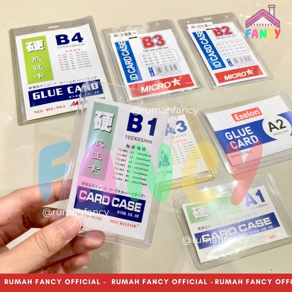Jual [1PAK ISI 20] ID Card Mika B1 B2 B3 B4 A1 A2 A3/ Name Tag Plastik ...
