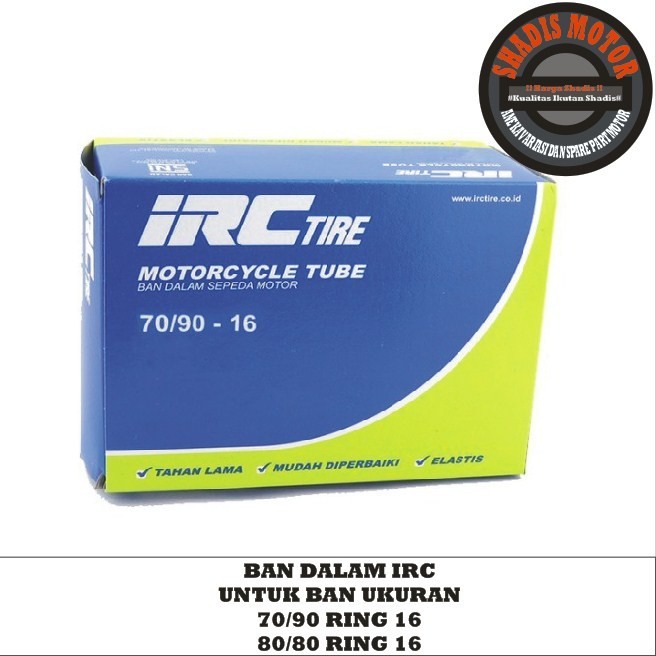 Jual Ban Dalam Motor Merk IRC Ukuran 70/90 Ring 16 | Shopee Indonesia