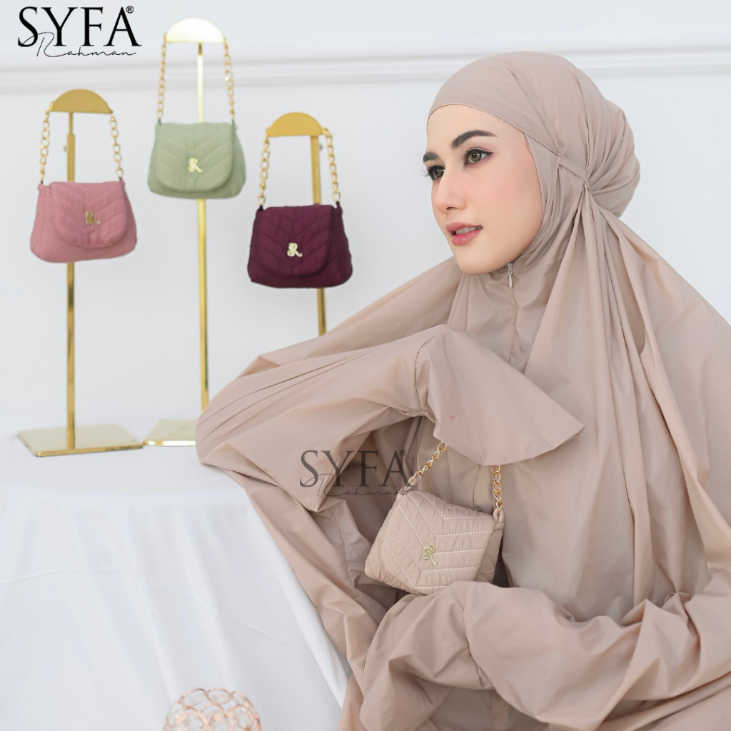 Jual Syfa Rahman - Mukena Terusan Mini Travel Parasut Premium Korea ...