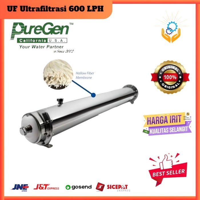 Jual UF Ultrafiltrasi 600 LPH Filter Air Uf Membran Stainless Steel ...