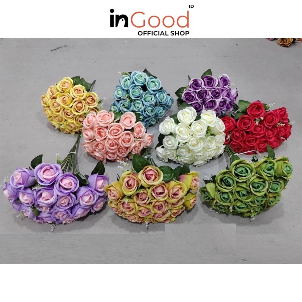 Jual IN GOOD - Bouquet bunga P118A MERIMI Artifisial Dekorasi Tanaman ...