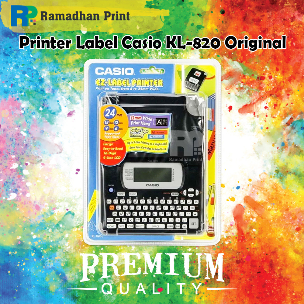 Jual Casio KL-820 Label Mesin Printer Labeling Garansi Resmi New Original | Shopee Indonesia