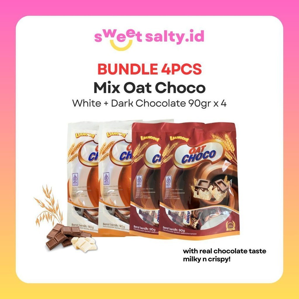 Jual [HALAL] Lianggui Bundle 4in1 Mix Oat Choco | Wafer Oat | Biskuit ...