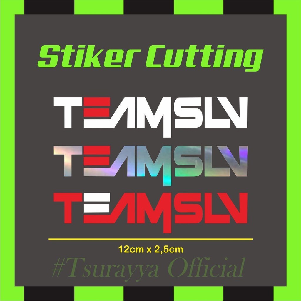 Jual Stiker Logo TEAMSLV - Cutting Sticker Viral v.2 (MURAH) | Shopee ...