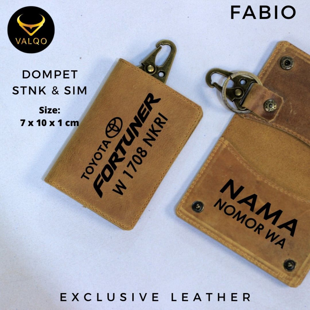 Jual [KHUSUS NON COD] FABIO Custom Grafir Dompet STNK dan SIM Gantungan ...