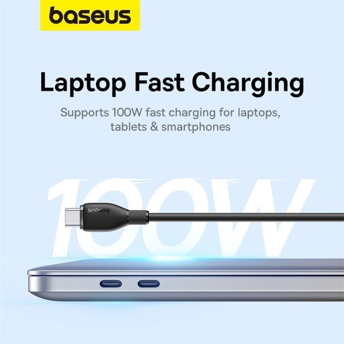 Jual BASEUS KABEL DATA TYPE C TO TYPE C 100W FAST CHARGING 5A 1,2M ...