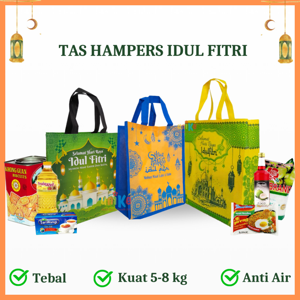 Jual 1Pc Goodie Bag Tas Lebaran 2025 Spunbond Bag Parcel Idul Fitri Tas ...