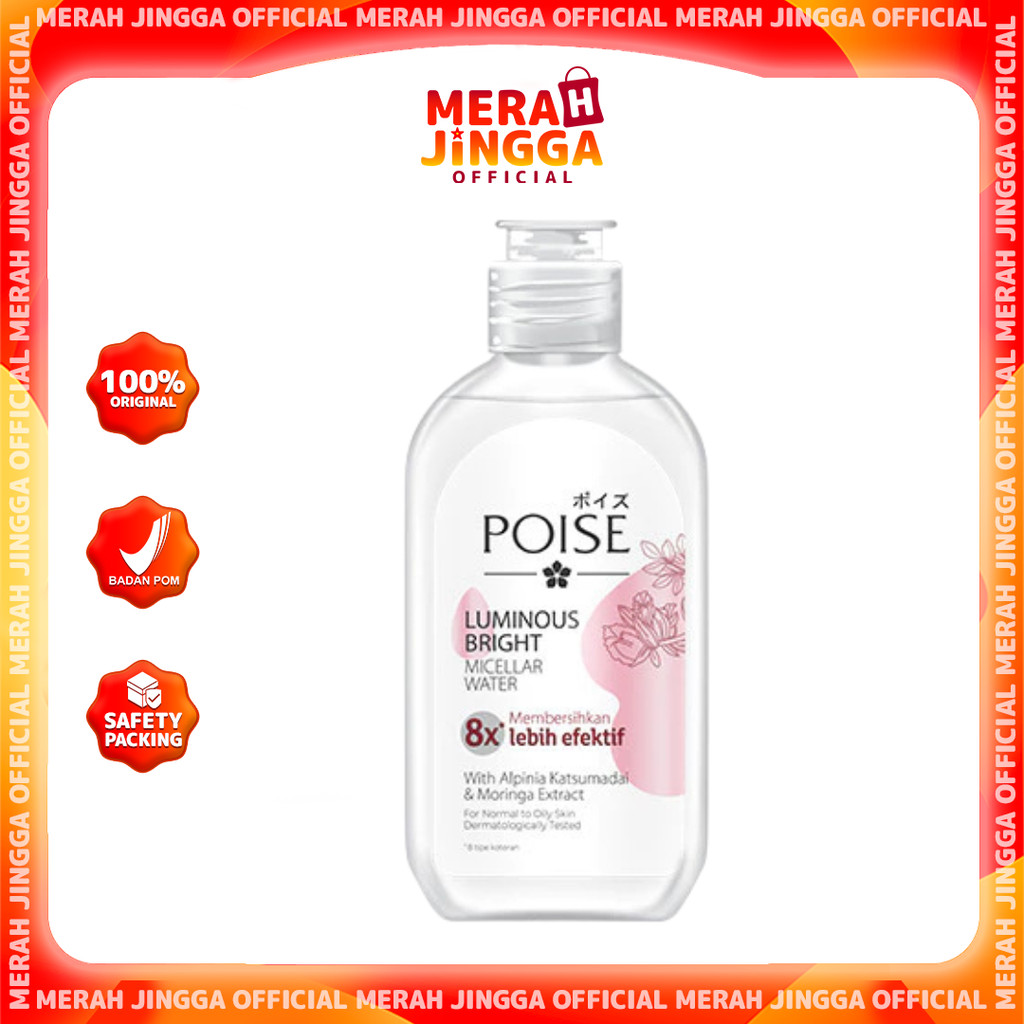Jual Poise Micellar Water Luminous Bright Tube 125ml | Merah Jingga ...