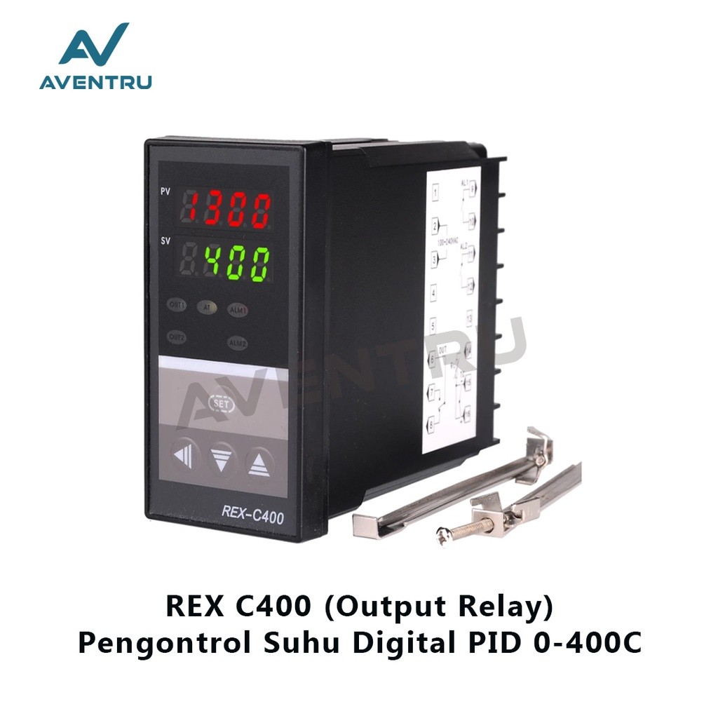 Jual PID Rex C400 Temperature Thermostat Thermocouple Controller Output ...
