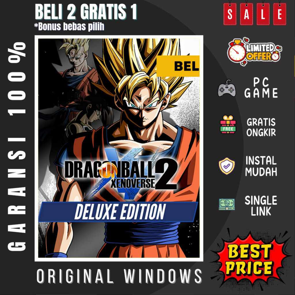 Jual DRAGON BALL XENOVERSE 2 DELUXE EDITION - GAME PC - GAME LAPTOP - PC GAMES - BELI 2 GRATIS 1 ...