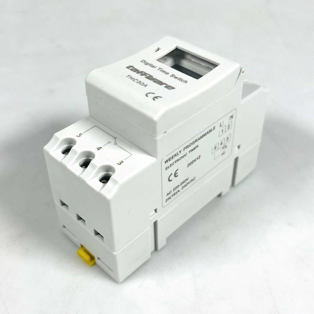 Jual Taffware Programmable Digital Timer Switch 20 Program 220V/25A(16A) - THC30A | Shopee Indonesia