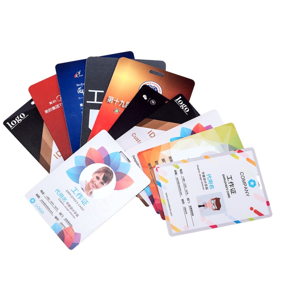Jual Custom Business Cards Logo Printed PVC Card Plastic Staff ID Cards ...