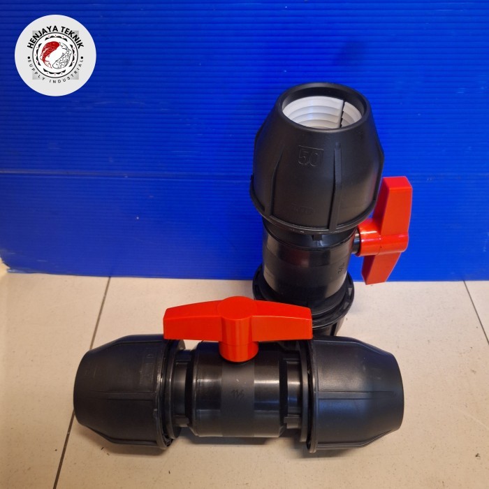 Jual Stop Kran HDPE 1/2" 3/4" 1" 1.1/4" 1.1/2" 2"Inch Ball Valve HDPE ...