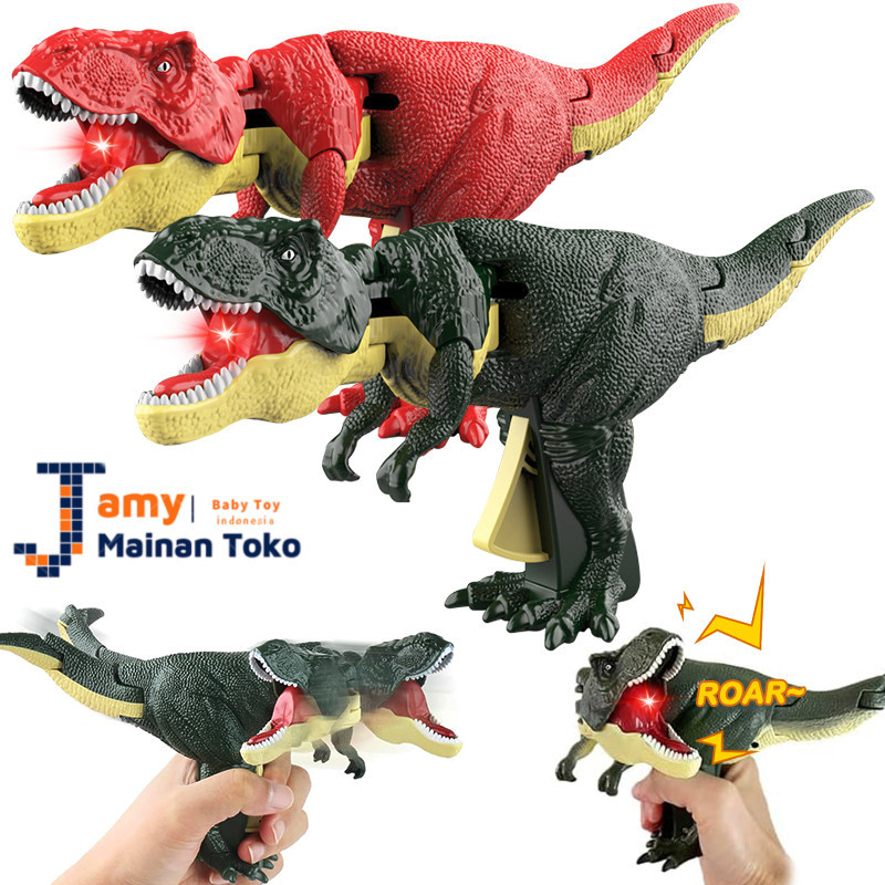 Jual Mainan Press Pistol Dinosaurus Anak-anak Raungan Ayunan Kiri Dan ...