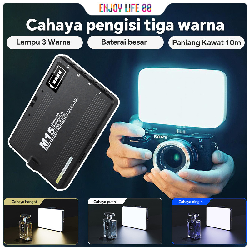 Jual Selfie Light Portable 3 warna LED Light M15 untuk Selfie dan ...