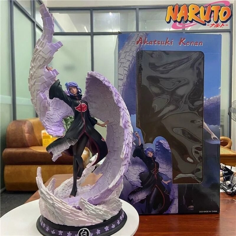 Jual 39cm Naruto Figure Model Gk Itachi Konan Anime Action Statue ...