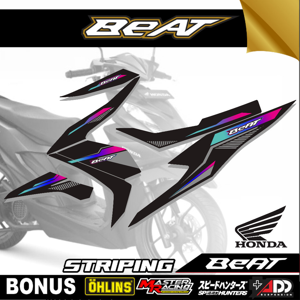 Jual Striping All New Honda Beat 2020 - 2023 ( NBE - R001 ) | Shopee ...