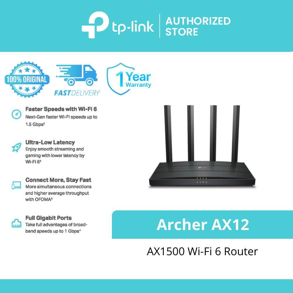 Jual TP Link Archer AX12 AX1500 wifi 6 Gigabit wifi sharer dual band ...