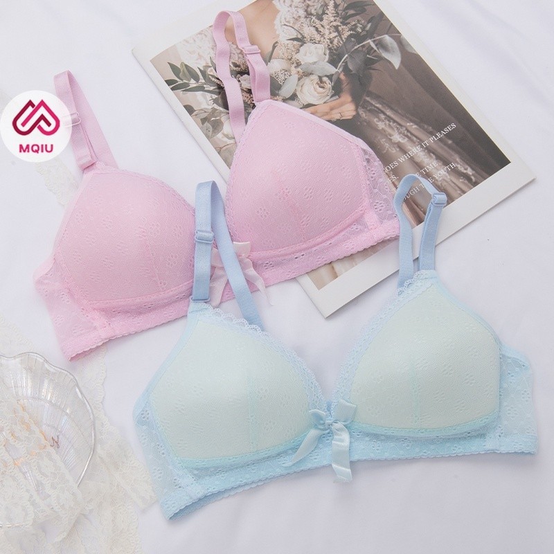 Jual MQIU - Bra Bh Cup Tipis Super Soft Tanpa Kawat Push Up Bra Bra ...