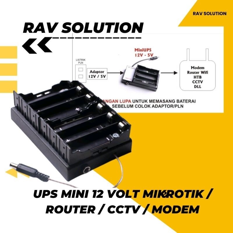 Jual UPS / BATRAI BACKUP 12 VOLT MIKROTIK / ROUTER / MODEM / CCTV ...