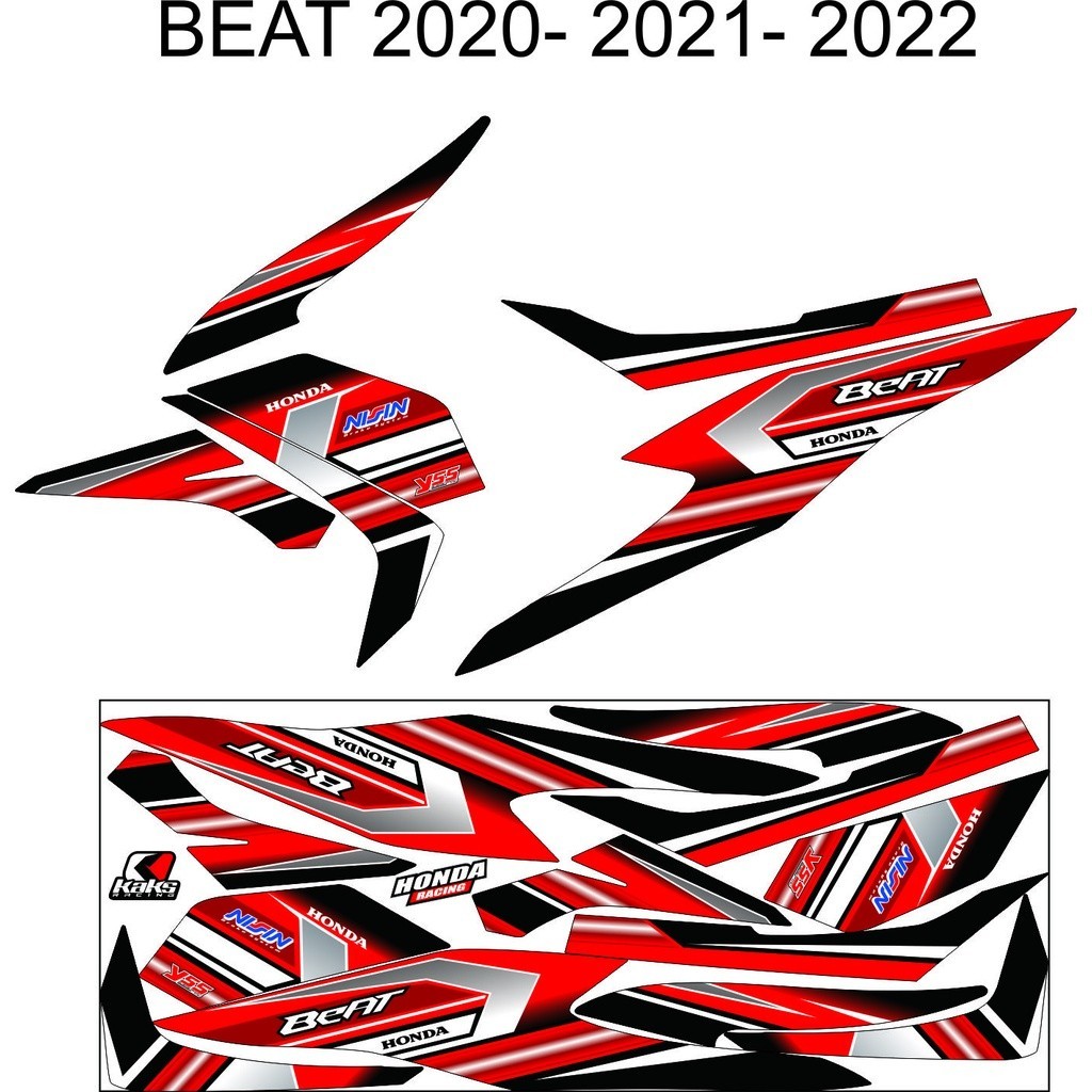 Jual LIST STICKER ALL STRIPING MOTOR BEAT NEW DELUXE 2020 DAN 2021 2022 ...