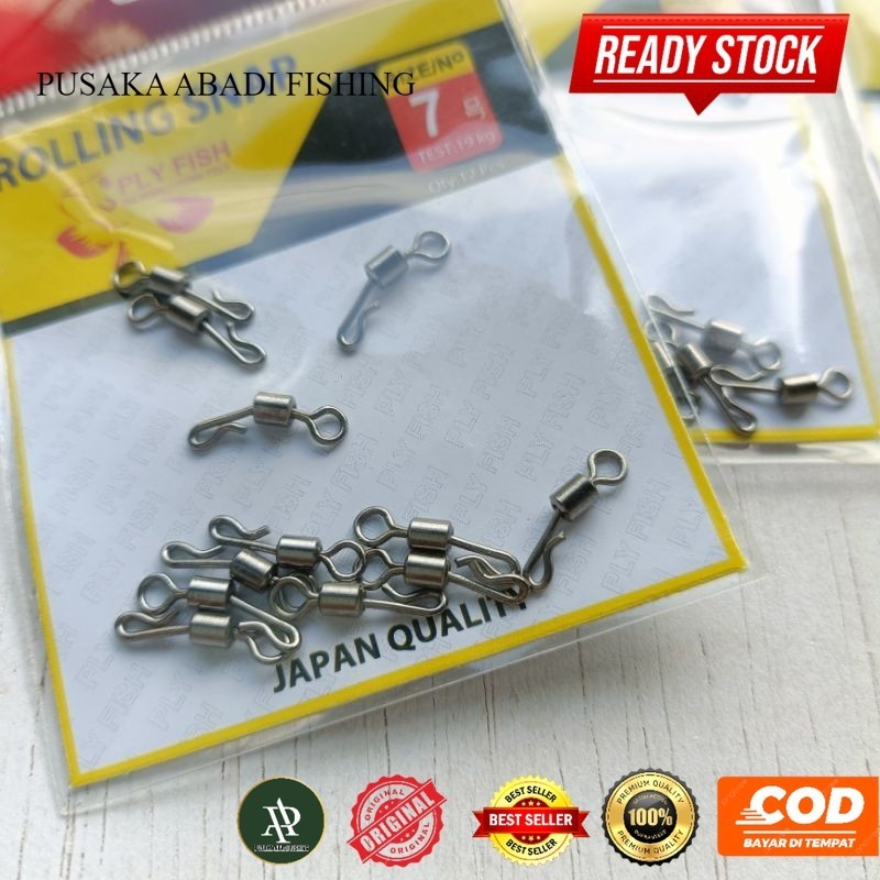 Jual Kili-kili Pancing Rolling Swivel - rolling snap fly fish - Bahan ...