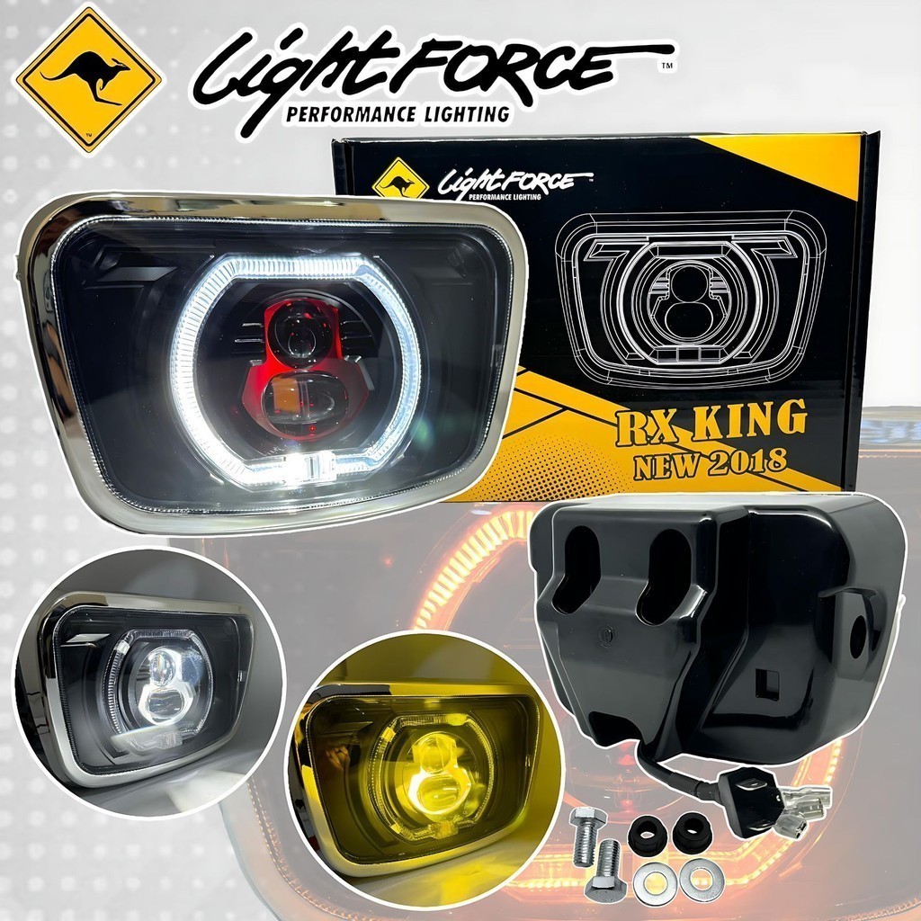 Jual Lampu Depan RX King BILED 2 LENSA With Ring Angel dan Devil Eye ...