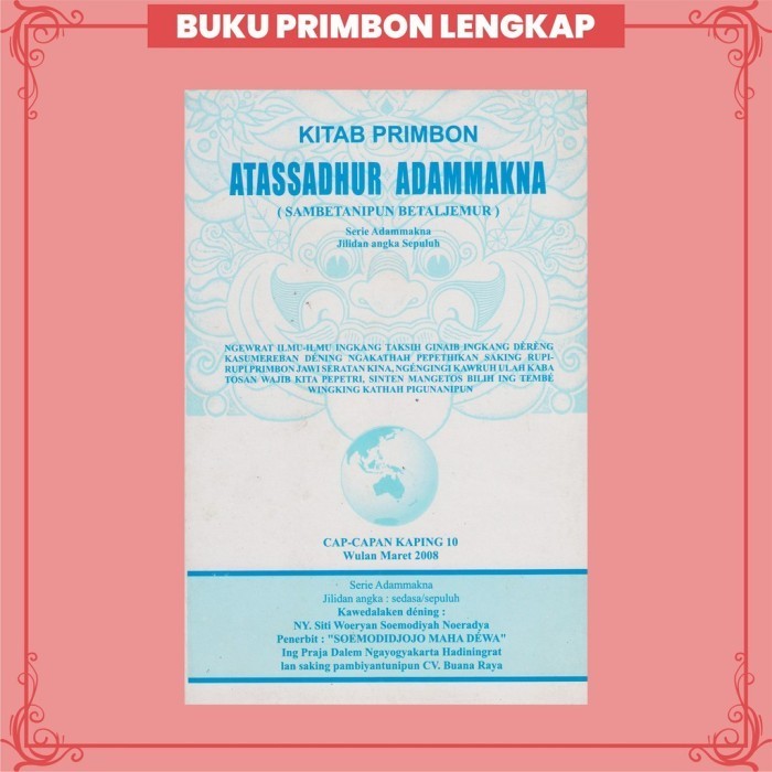 Jual PROMO ~ Buku Primbon Jawa Lengkap Bektijammal Adammakna Ayah ... Jual PROMO ~ Buku Primbon Jawa Lengkap Bektijammal Adammakna Ayah ...
