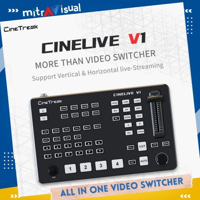 Jual CineTreak CineLive V1 Compact 4Channel HDMI Streaming Video Switcher | Shopee Indonesia