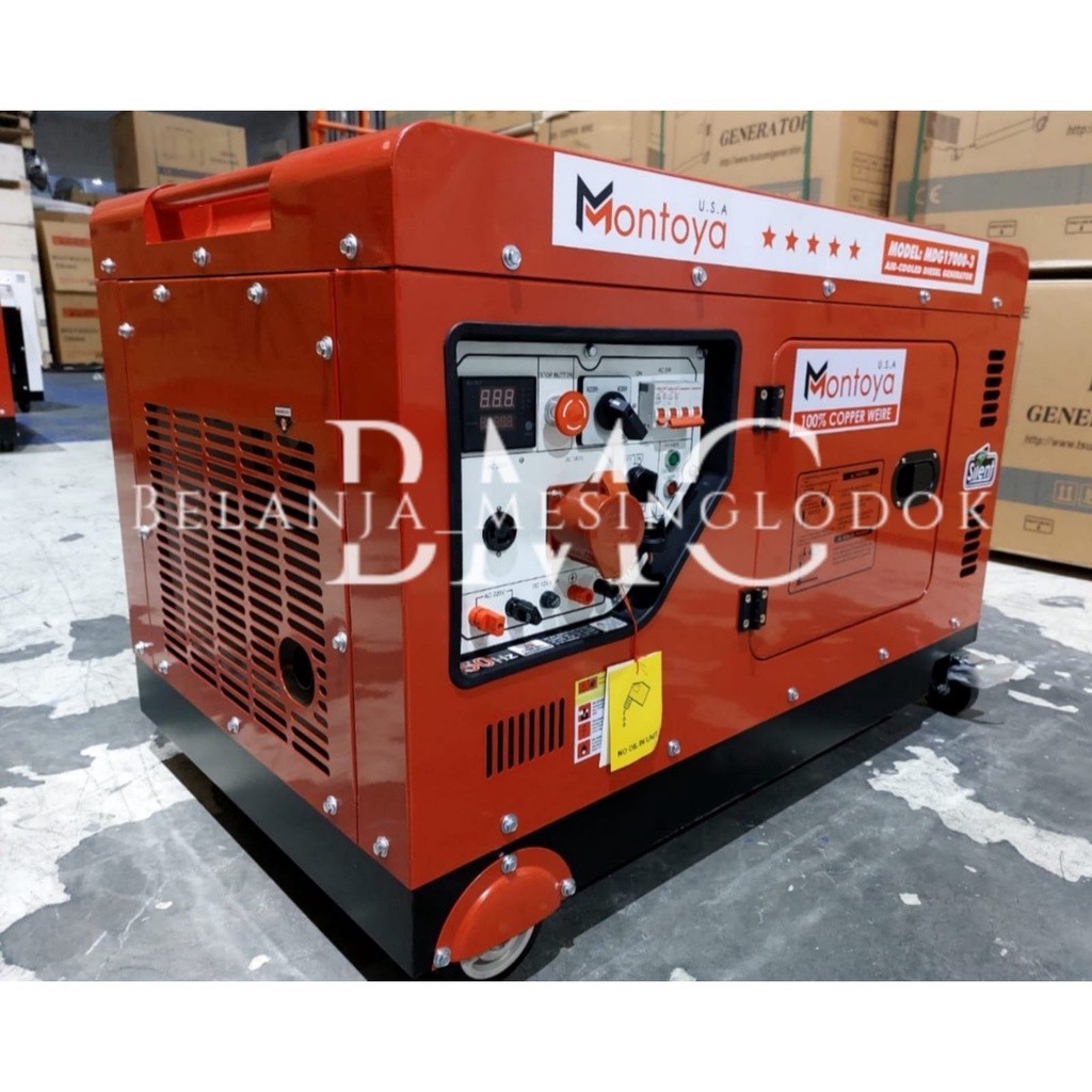 Jual Genset Silent Solar Montoya 15 kva 3 phase 10000 watt 12000 watt ...