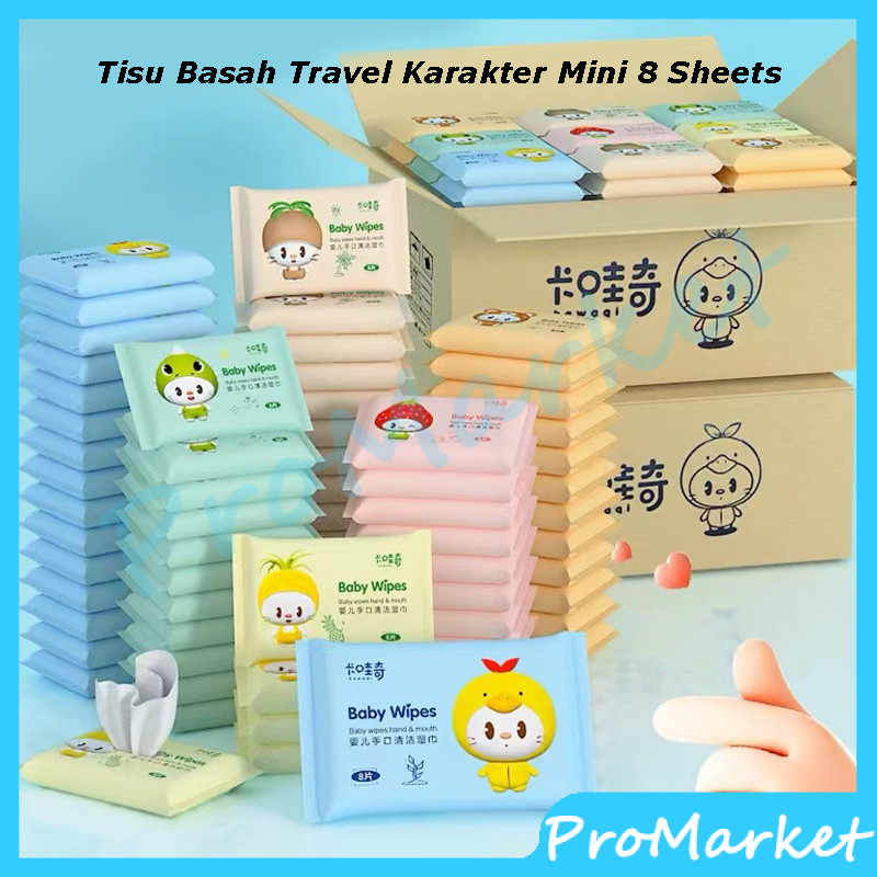 Jual Tisu Basah Mini Tisu Basah Travelling Wet Tisue / Tisu Basah ...