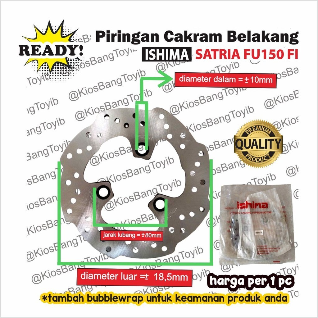Jual Piringan Cakram Belakang Satria FU 150 FI SUNSTAR (Ishima ...