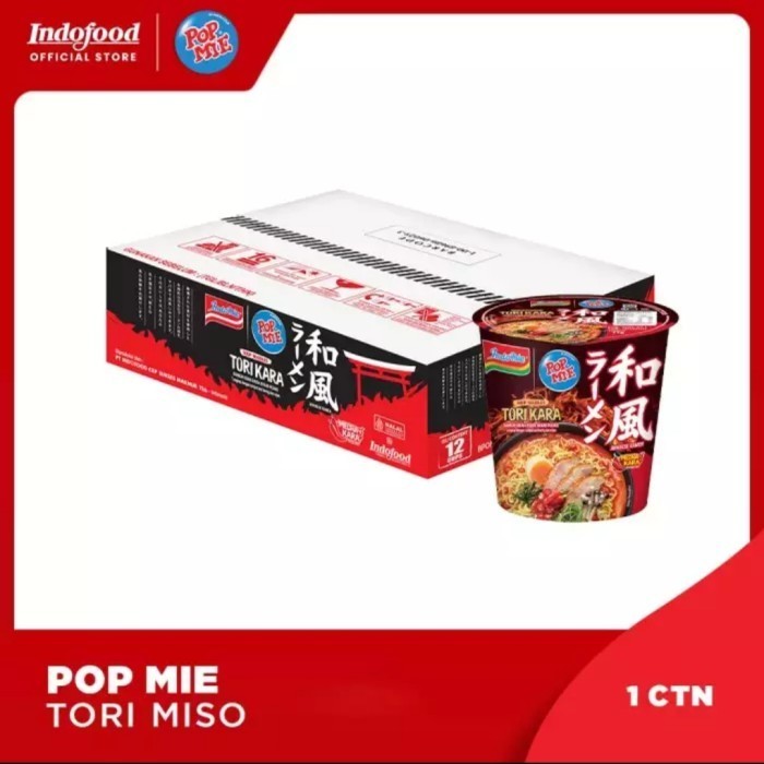 Jual Pop Mie Tori Miso 1 Dus Isi 12 Cup Ramen Japanese Torimiso Torikara Shopee Indonesia