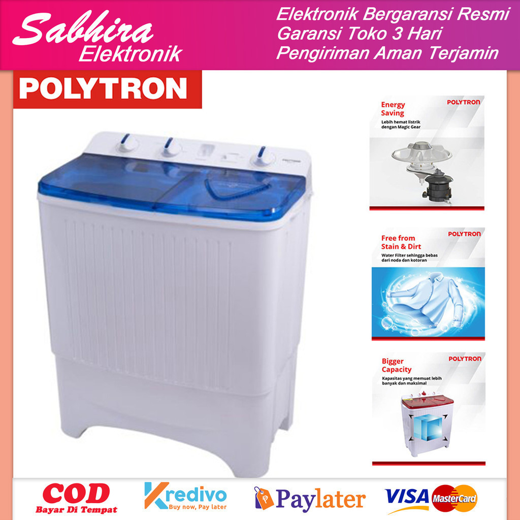 Jual Mesin cuci polytron 2 tabung 7kg primadona giant pwm 701 terbaru ...