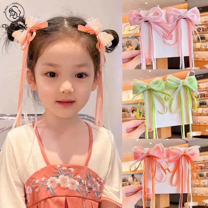 Jual [Readystock ️COD]Jepit Rambut Pita Wanita Panjang Mengalir Anak ...