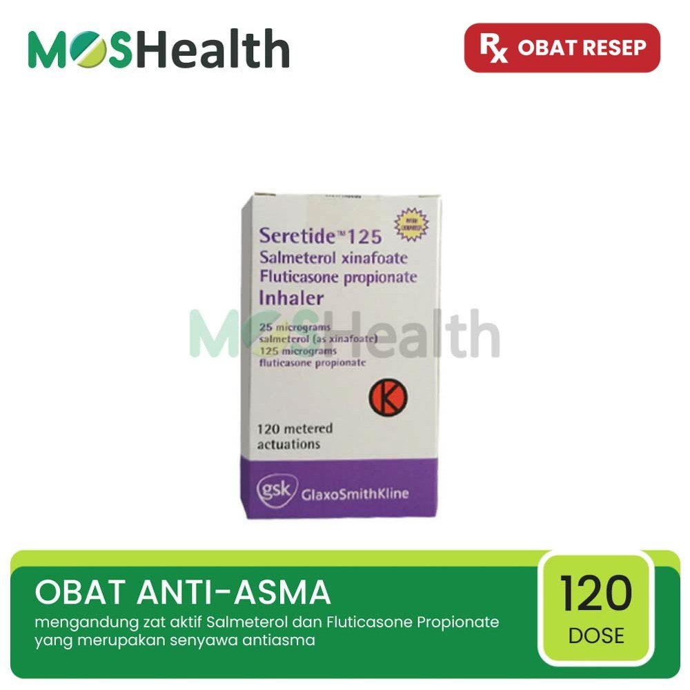 Jual Seretide Inhaler 25/50 mcg 120 Dosis | Shopee Indonesia