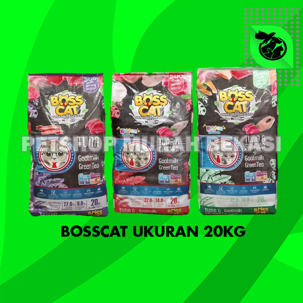 Jual Makanan Kucing Boss Cat Food Adult Kitten 20 Kg | Shopee Indonesia