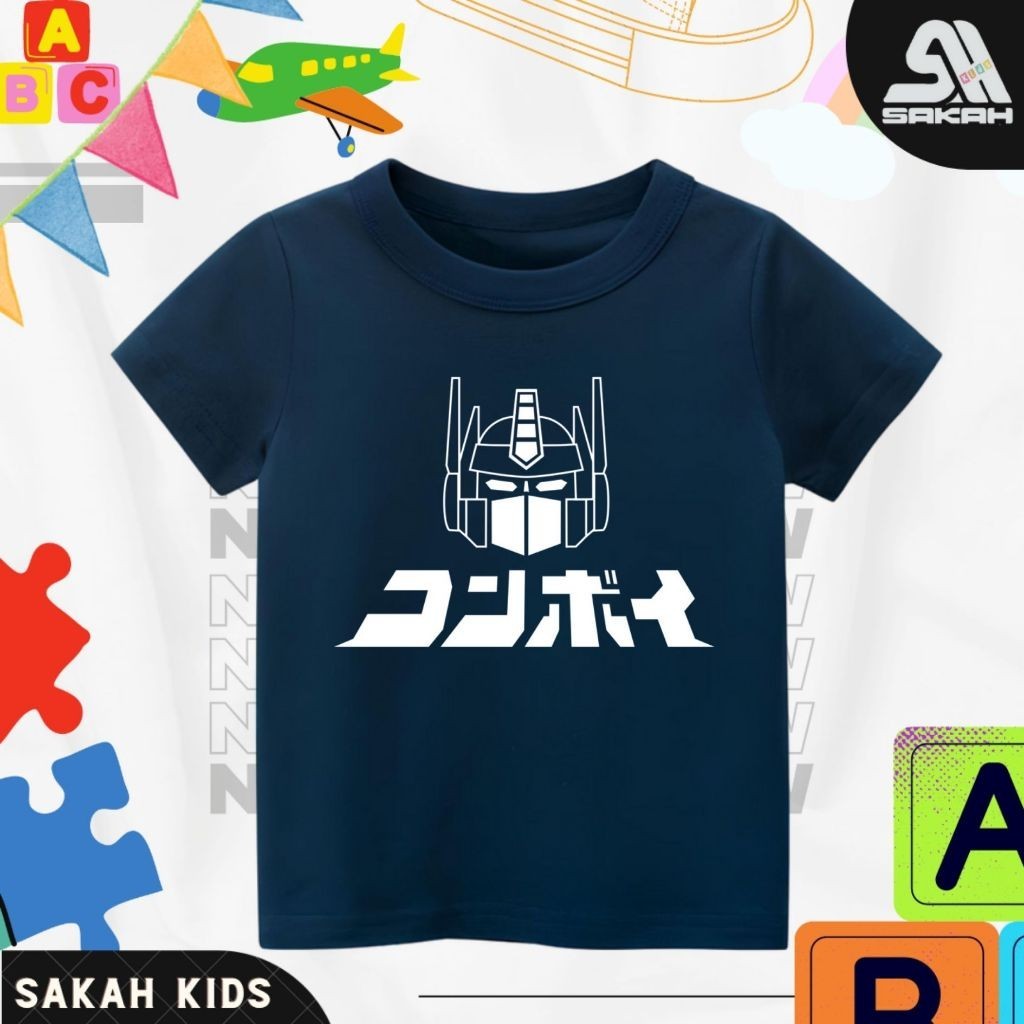 Jual Kaos Anak Custom Nama Combed 30s ROBOT TRANSFORMER Untuk Harian dan Hadiah Anak Laki-Laki ...