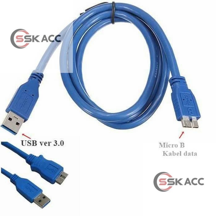 Jual Kabel USB 3.0 HDD External Harddisk Eksternal AM Micro B Netline 1 ...