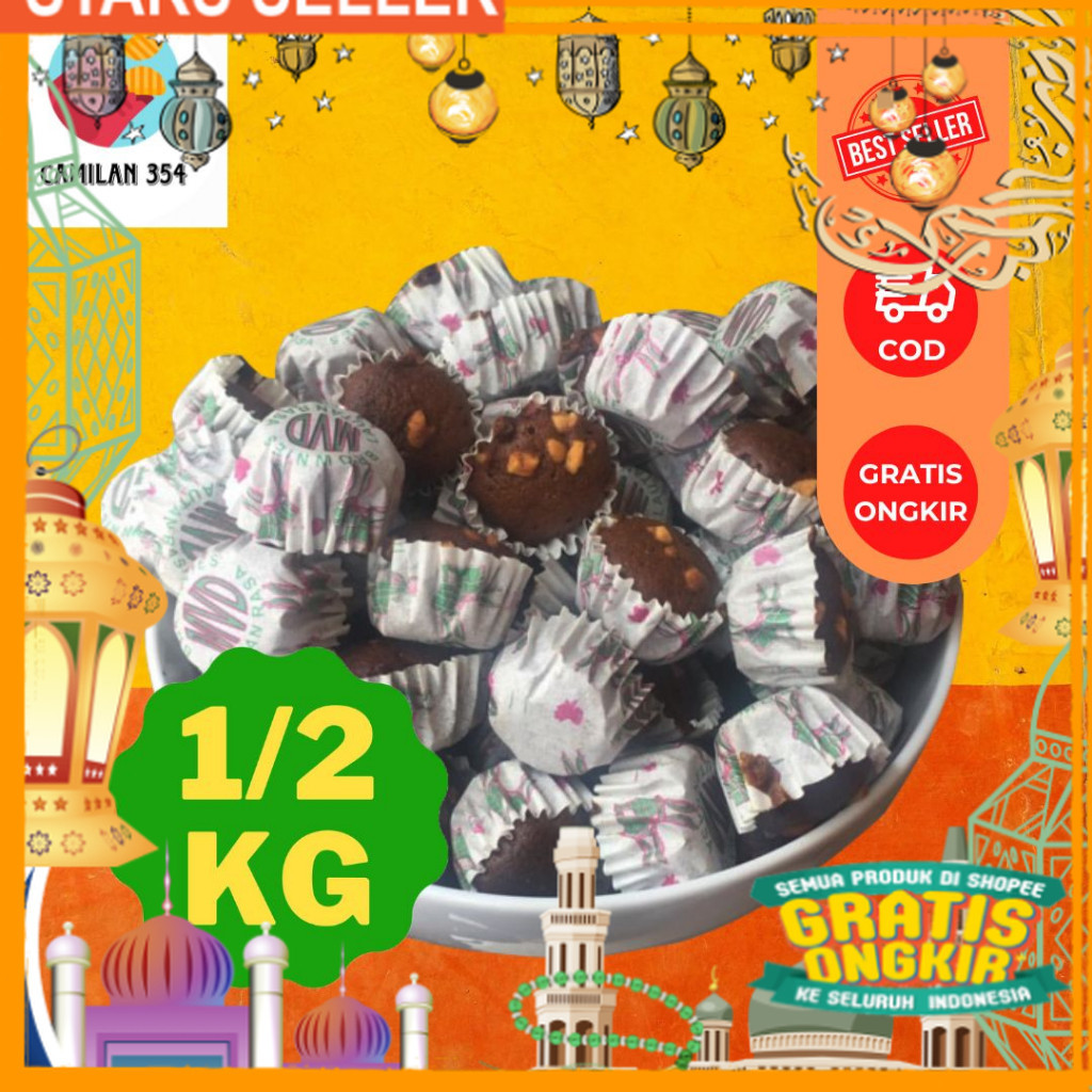 Jual [500GRAM] Brownis Kering Mini Rasa Coklat - 500gr / Brownies ...
