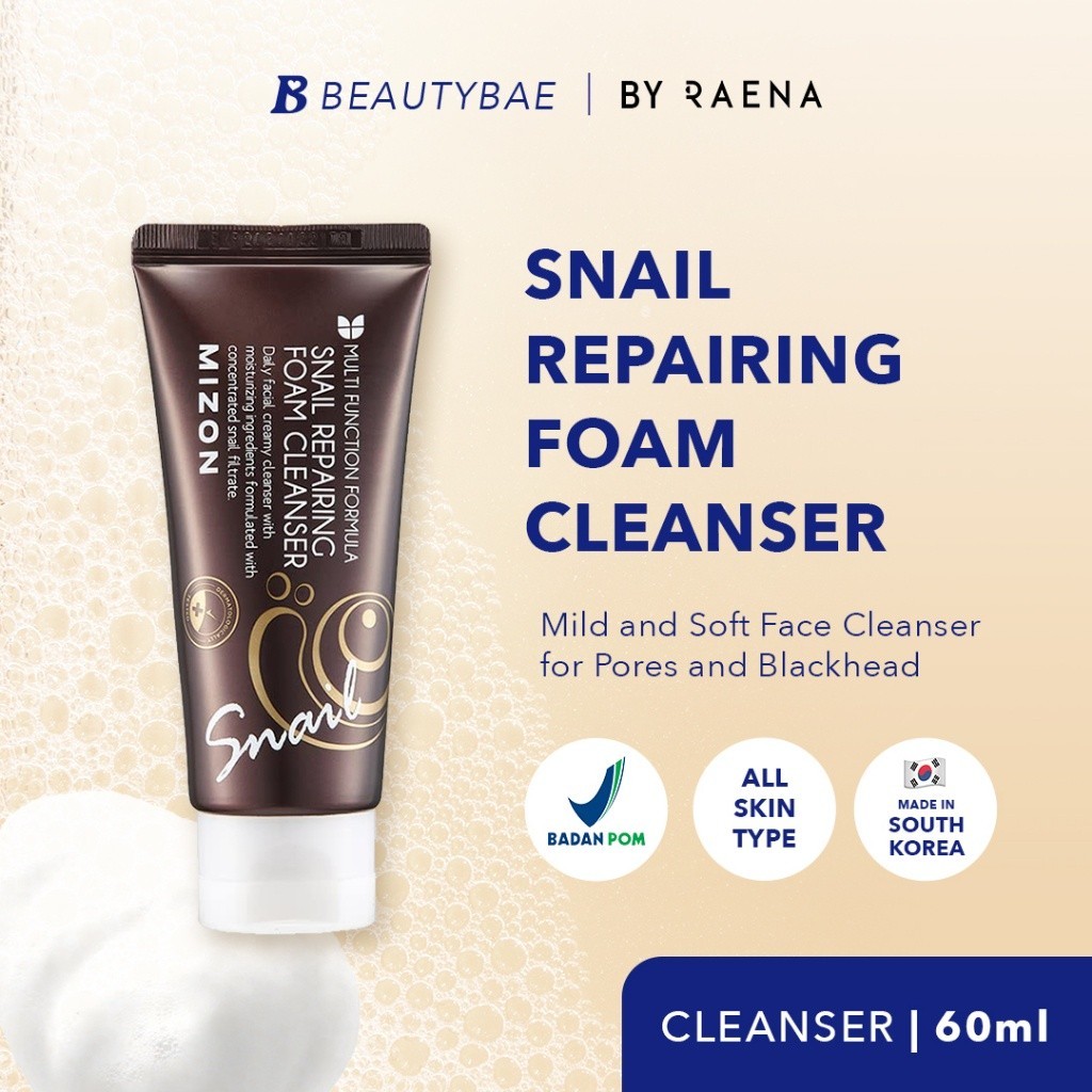 Jual MIZON SNAIL REPAIRING FOAM CLEANSER 60 ml / Sabun Wajah Untuk ...