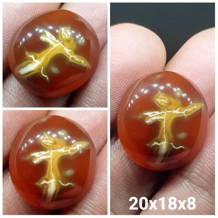 Jual Natural Batu Akik Motif Gambar Orang2an Sawah Padi Pak Tani Unik Antik Shopee Indonesia