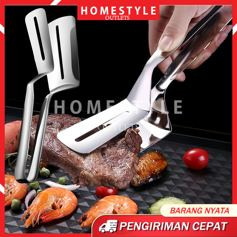 Jual Spatula Scoop Penjepit Pencapit Capitan Capit Makanan Stainless ...