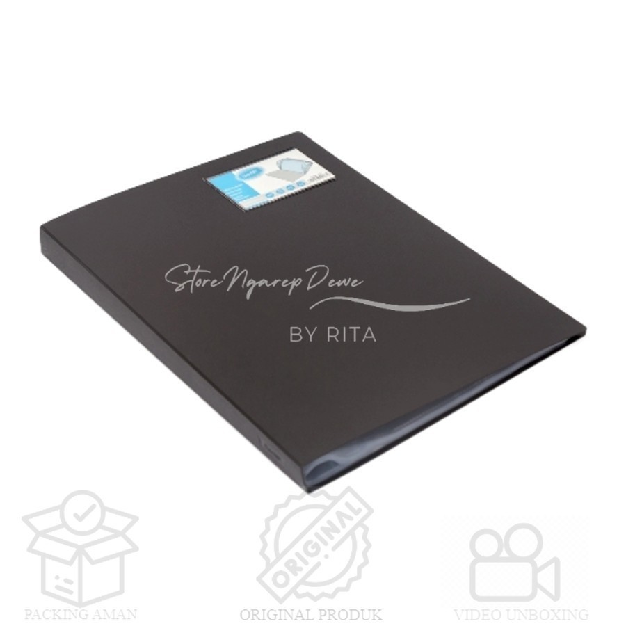 Jual PP DISPLAY BOOK FC 60 POCKETS HITAM BANTEX 3187 10 barang original ...