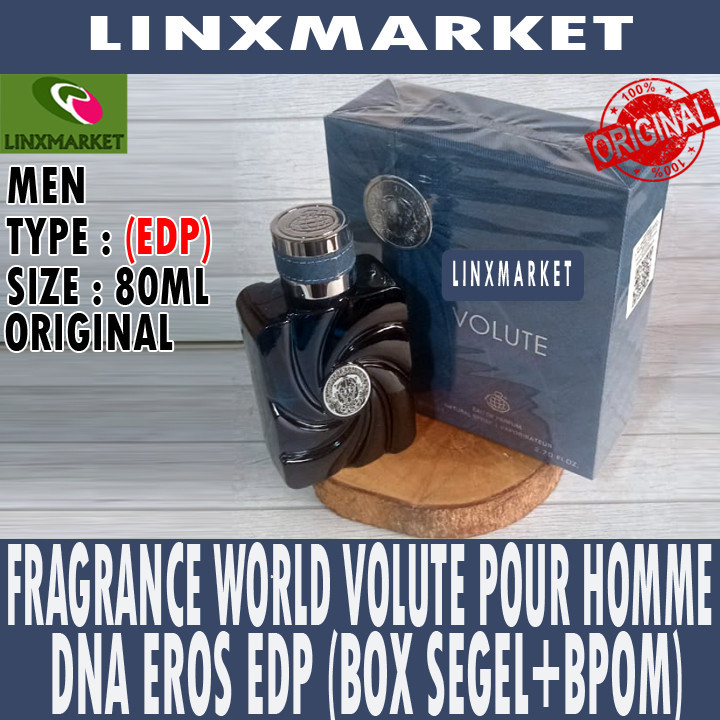 Jual FW FRAGRANCE WORLD VOLUTE POUR HOMME MEN EDP 80ML (BOX SEGEL+BPOM ...