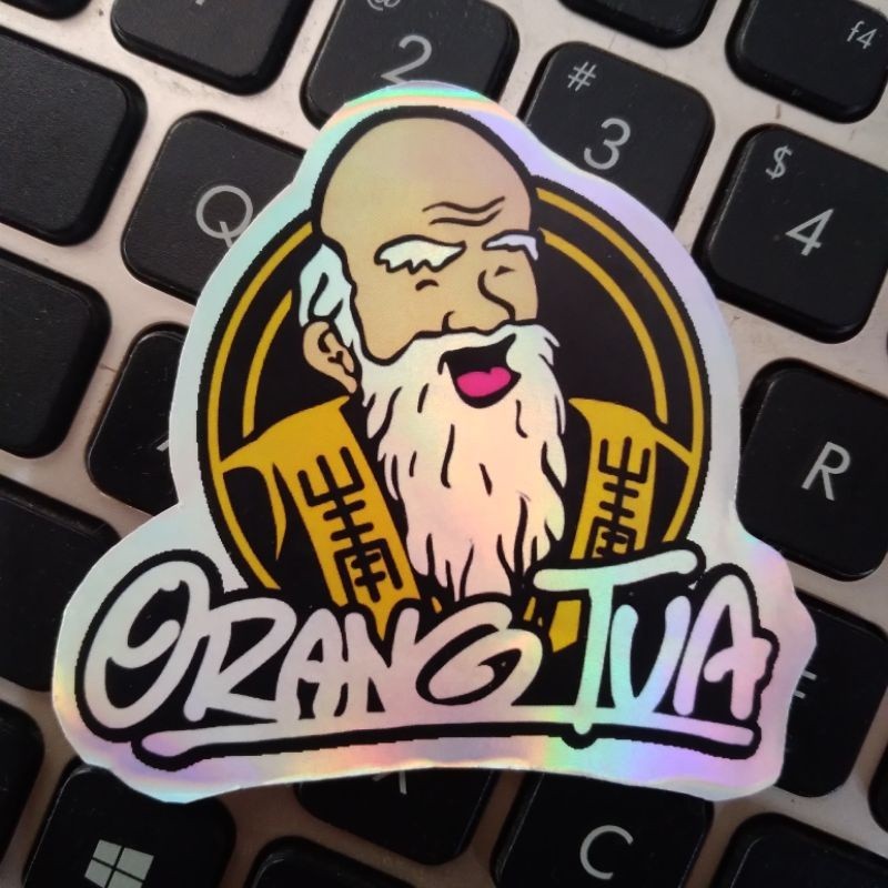 Jual Stiker Laptop Motor visor Helm Hologram Orang Tua Sticker Cutting ...