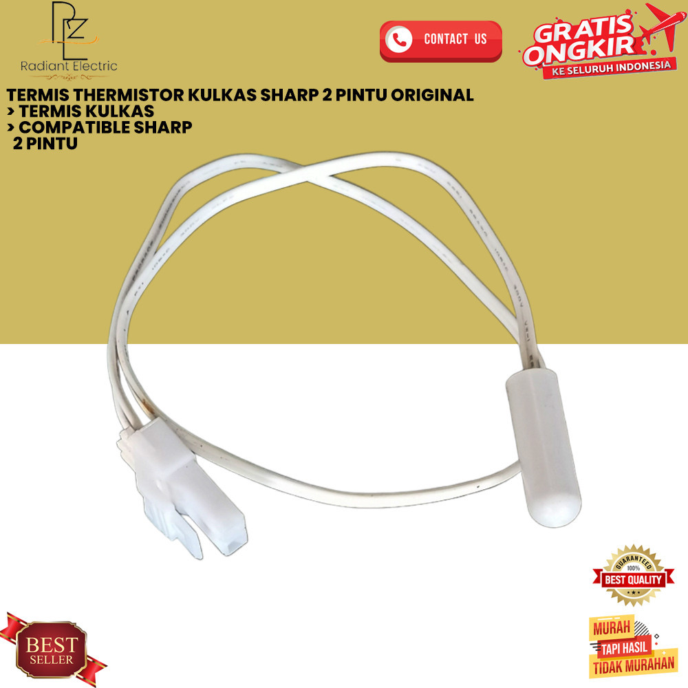 Jual [RE] TERMIS THERMISTOR KULKAS SHARP 2 PINTU ORIGINAL | Shopee ...